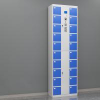 China Modern Design Metal Intelligent Swipe Card & Barcode Access Phone Storage Cabinet 20-Door Supermarket & Gym Use Phone Locker for sale