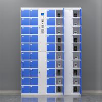China Modern 50-Door Metal Phone Storage Cabinet Intelligent System Barcode Locker for Gym School Supermarket and Hospital Use for sale