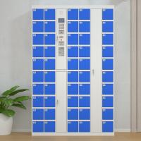 China Modern 50-Door Metal Phone Storage Cabinet Intelligent System Barcode Locker for Gym School Supermarket and Hospital Use for sale