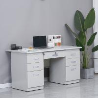 China Modular Writing Table Computing Steel Desk Adjustable Office Metal Table Frame Executive Desk Office Computer Table Office Desk for sale