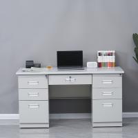 China Modular Writing Table Computing Steel Desk Adjustable Office Metal Table Frame Executive Desk Office Computer Table Office Desk for sale