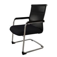 China Ergonomic Mesh Office Chair Without Wheels for Visitor Meeting and Training Computer-Friendly for sale