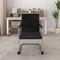 China Ergonomic Mesh Office Chair Without Wheels for Visitor Meeting and Training Computer-Friendly for sale