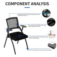 China Commercial Furniture School Classroom Student Folding Conference Chair Folding Training Chair Study Chair for sale