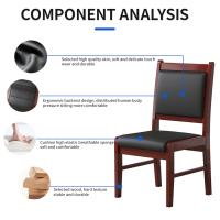 China Back Leather Chair with Wooden Frame for Conference Meeting Room Reception Chair Government Office Chairs for sale