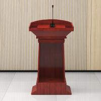 China Wooden Church Lectern Podium Stand Display for Church Podium De Acrilico Modern Church Pulpit Design Concert Stage Podium for sale
