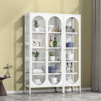 China Steel Kitchen Storage Cabinet Sideboard Accent Buffet With Metal Shelf for Living Room Dining Room Cabinet Collect Items for sale