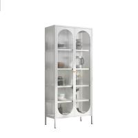 China Steel Kitchen Storage Cabinet Sideboard Accent Buffet With Metal Shelf for Living Room Dining Room Cabinet Collect Items for sale