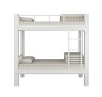 China Modern  Twin Double Full Size Bunk Bed Stainless Steel Frame Easy Disassemble Dormitory Students School College Bedroom Hotel for sale