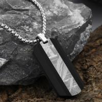 China Carbon Fiber Iron Meteorite Dog Tag Pendant Stainless Steel Bale Men Pendant for sale
