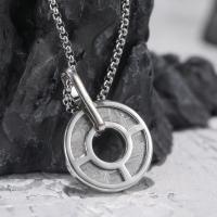 China Genuine Iron Meteorite 925 Sterling Silver Pendant Necklace for sale