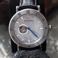 China Timeless  Extraterrestrial Meteorite Dial Watch 45mm Automatic Leather Watch for sale