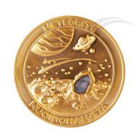 China Space Traveling Meteorite Muonionalusta Metal Coin Collectible  40mm God Copper for sale