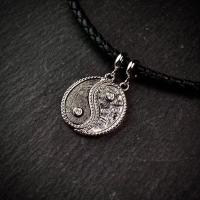 China 925 Sterling Silver Tai Chi Meteorite 2 in 1 Pendant 13*20 mm Jewelry for sale