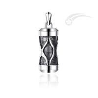 China Columnar Meteorite  Stainless Steel Jewelry Pendant Openable Bale Tube Shape for sale