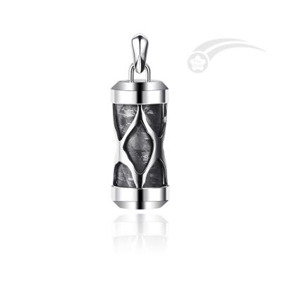China Columnar Meteorite  Stainless Steel Jewelry Pendant Openable Bale Tube Shape for sale