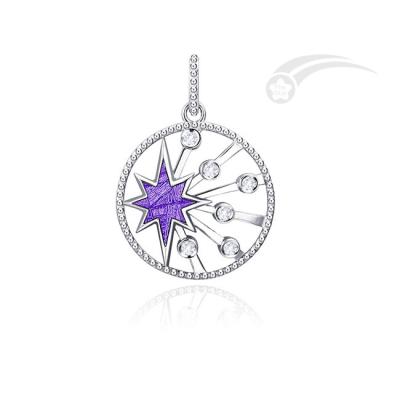 China Polaris Meteorite 925 Sterling Silver Jewelry Pendant 25 mm for sale