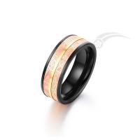 China WEDDING BAND METEORITE RING 8MM TWO ROWS IN 2 TONE MUONIONALUSTA for sale