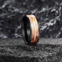 China WEDDING BAND METEORITE RING 8MM TWO ROWS IN 2 TONE MUONIONALUSTA for sale