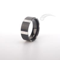 China 8mm Width Meteorite Band Ring Eternity Muonionalusta Meteorite Ring for sale