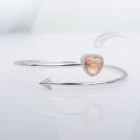 China Muonionalusta Meteorite Bangle Heart Cupid'S Arrow Bracelet 58mm Diameter for sale