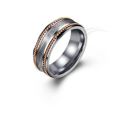 China Limited Edition Meteorite Ring Band With WidmanstäTten  Patterns for sale