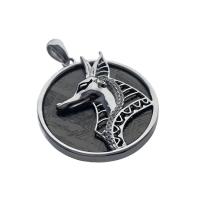 China 925 Sterling Silver Iron Anubis Meteorite Pendant Jewelry Mens Exclusive Style for sale