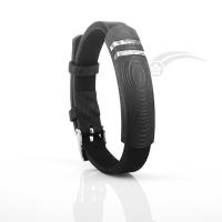 China Contemporary Carbon Fiber Meteorite Bracelet Mens Leather Bangle Matte Finish for sale