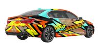 China 89 Speed 160g Custom Car Wrap Film Removable Glue Gloss Vinyl for sale