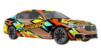 China 89 Speed 160g Custom Car Wrap Film Removable Glue Gloss Vinyl for sale