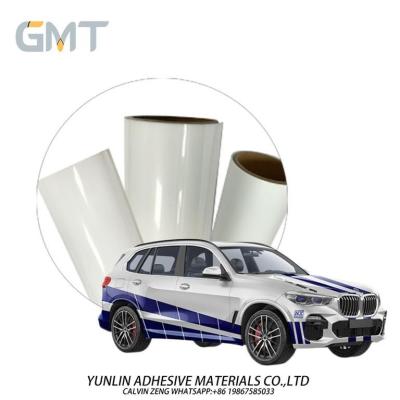China 80 Micron Custom Car Wrap Film Intermittent Square Bar Double PE Coated Removable Glue Glossy Matte Vinyl for sale