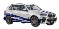 China 80 Micron Custom Car Wrap Film Intermittent Square Bar Double PE Coated Removable Glue Glossy Matte Vinyl for sale