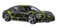 China 50 Micron Custom Car Wrap Film Green Lightning Matte Vinyl Digital for sale