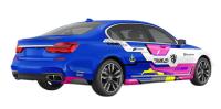 China Pink Mecha 160g Double PE Coated Vinyl Custom Car Wrap Film Roll Substitute To MPI 1105 for sale