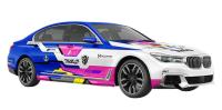 China Pink Mecha 160g Double PE Coated Vinyl Custom Car Wrap Film Roll Substitute To MPI 1105 for sale