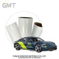 China Yellow Stripe PE Coated Digitally Automotive Vinyl Wrap Rolls Substitute To MPI 1105 for sale