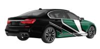 China Green Ninja Custom Car Wrap Vinyl Removable Bubble Free Glue SGS for sale