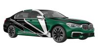 China Green Ninja Custom Car Wrap Vinyl Removable Bubble Free Glue SGS for sale