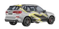 China Polymeric Custom Car Wrap Vinyl Block In Yellow And Grey for sale
