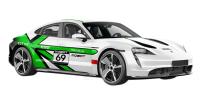 China Double PE Coated PVC Digital Printed Car Wrap Vinyl Film N010 Expanded Racer Customized Style for sale