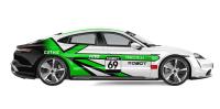 China Double PE Coated PVC Digital Printed Car Wrap Vinyl Film N010 Expanded Racer Customized Style for sale