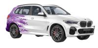 China Purple And White Watercolour Car Wrap Vinyl Roll 160g Double PE Coated Vinyl UV Resistent for sale