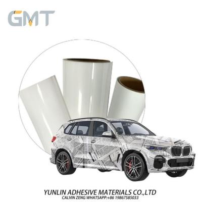 China Newspaper Type Car Wrap Film 1.52*18m Bubble Free Vinyl Roll Glossy Surface for sale