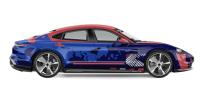 China Red And Black And Red 85mic Digital Print Film Car Wrap Vinyl Removable Glue for sale