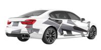 China GMT Eco Solvent Custom Car Wrap Vinyl Black And White Camouflage PVC Car Wrap Film for sale