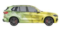 China 18m Custom Yellow Vinyl Car Wrap Polyester GMT Eco Solvent Double PE Coated for sale