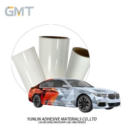China UV Resistant Waterproof Vinyl Car Wrap Roll Vinyl Monomeric 160g Double PE Coated for sale