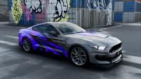 China Purple Scar 60'' 160g Custom Car Wrap Vinyl Roll Bubble Free Liner for sale