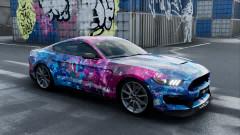 China Purple Starfish 105mic Digital Print Car Wrap Film Color Changing for sale