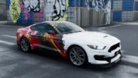 China Paint Splash Printed Car Vinyl Wrap 160g Polymeric PVC Customized Design for sale
